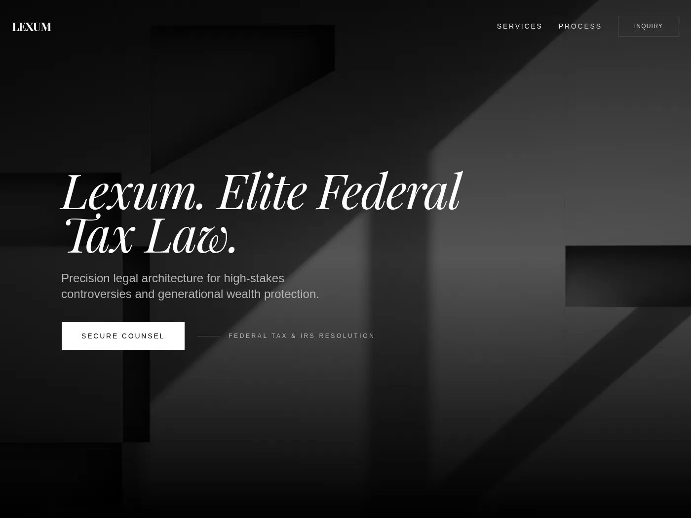 Lexum Tax Law Landing