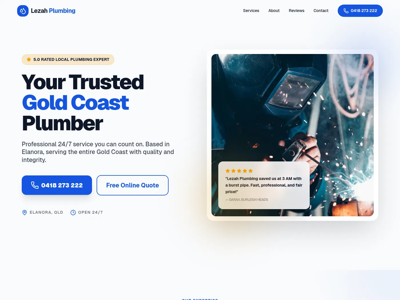 Lezah Plumbing Webpage