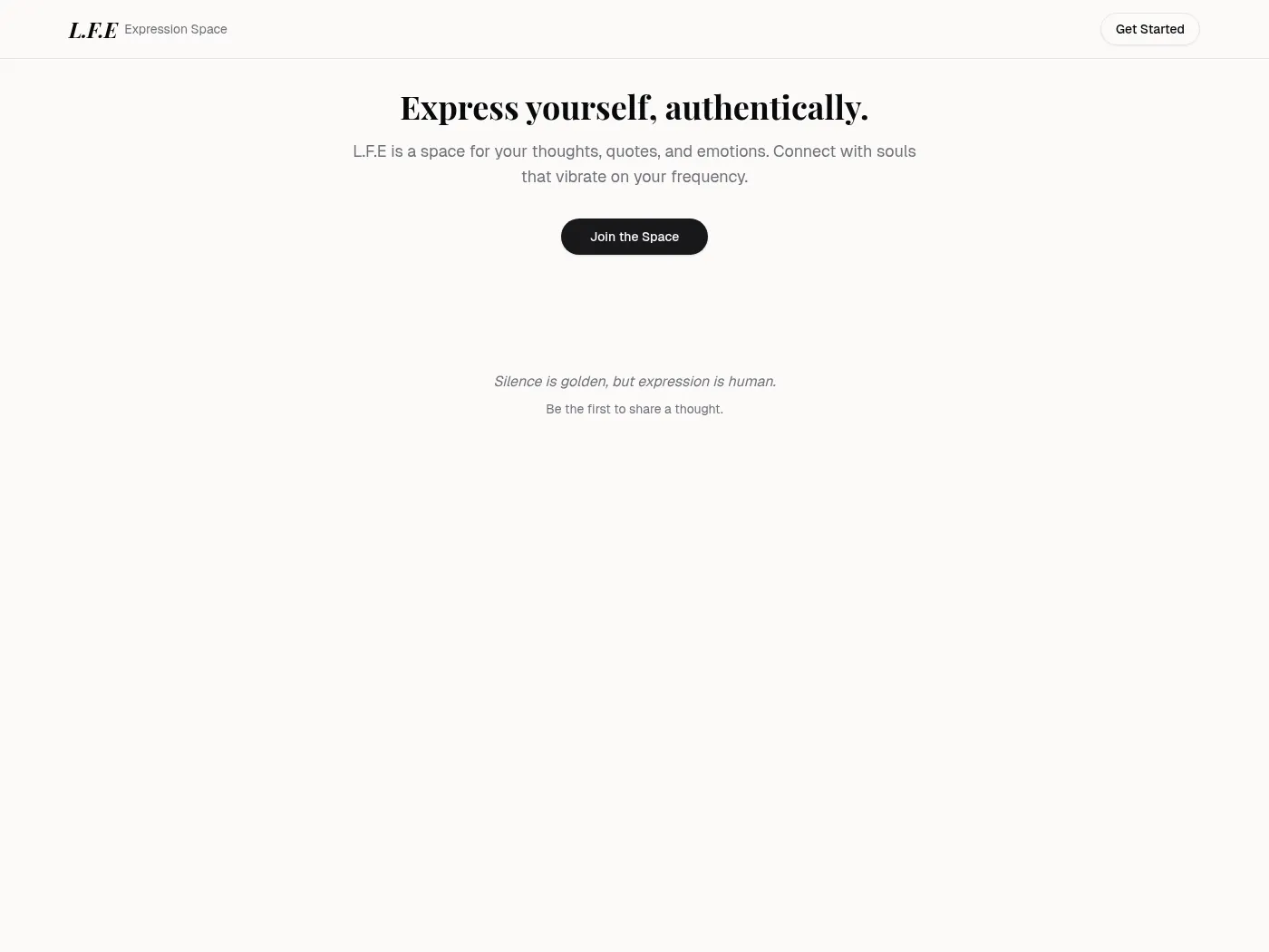 L.F.E Expression Space