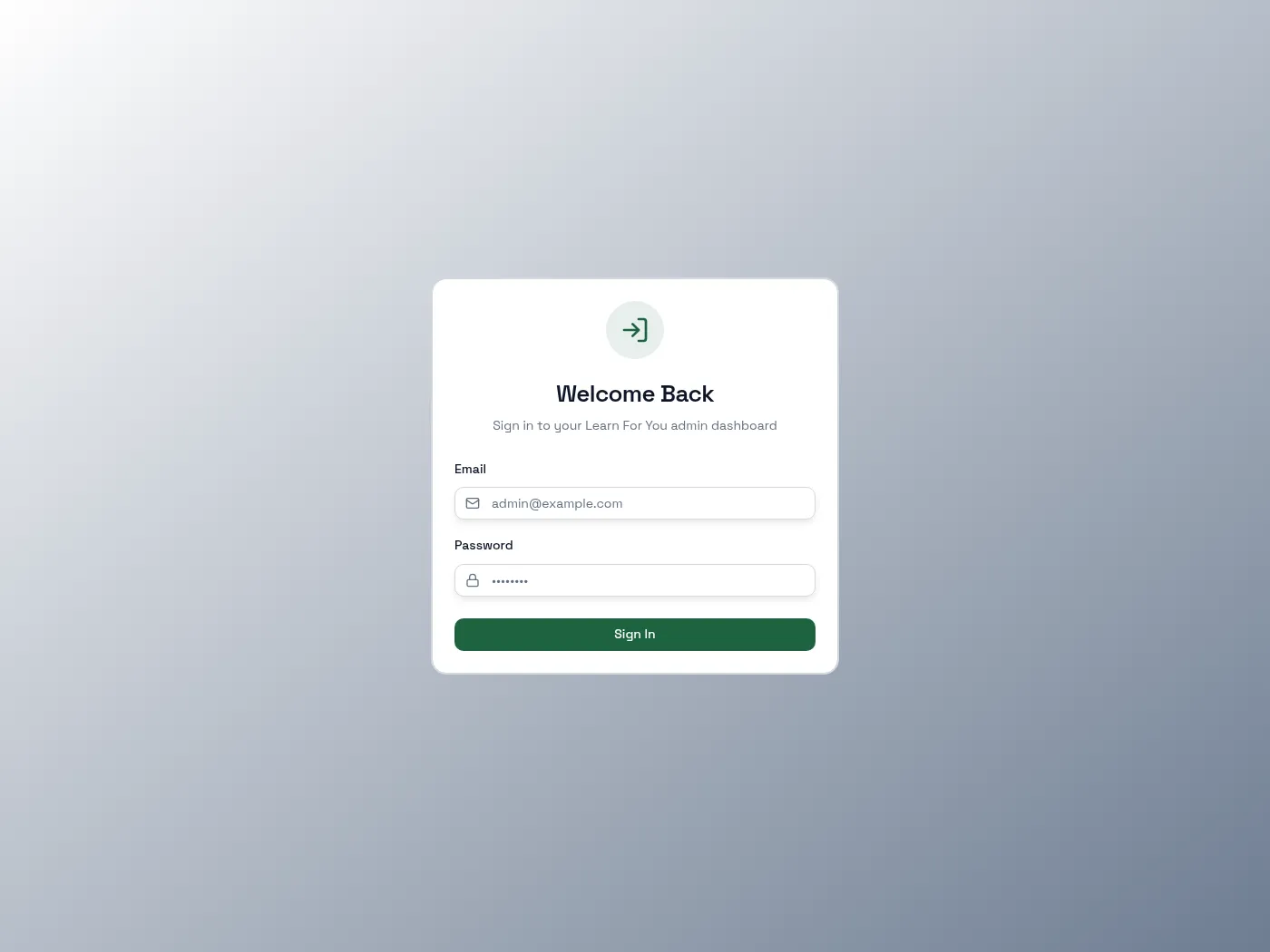 Learn For You Admin
