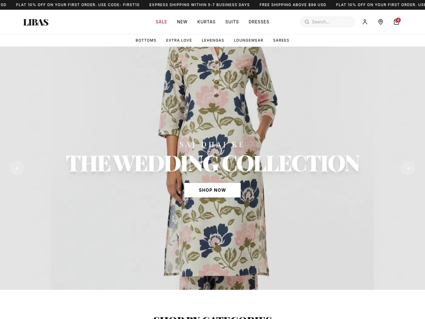 Libas Web Clone