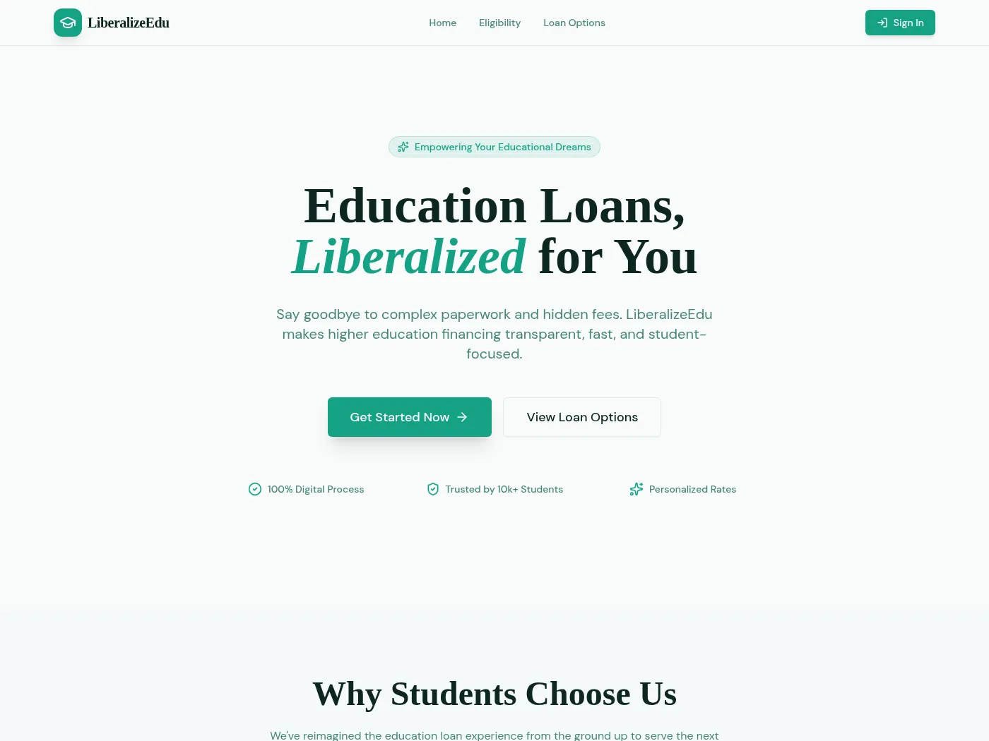 LiberalizeEdu Loans