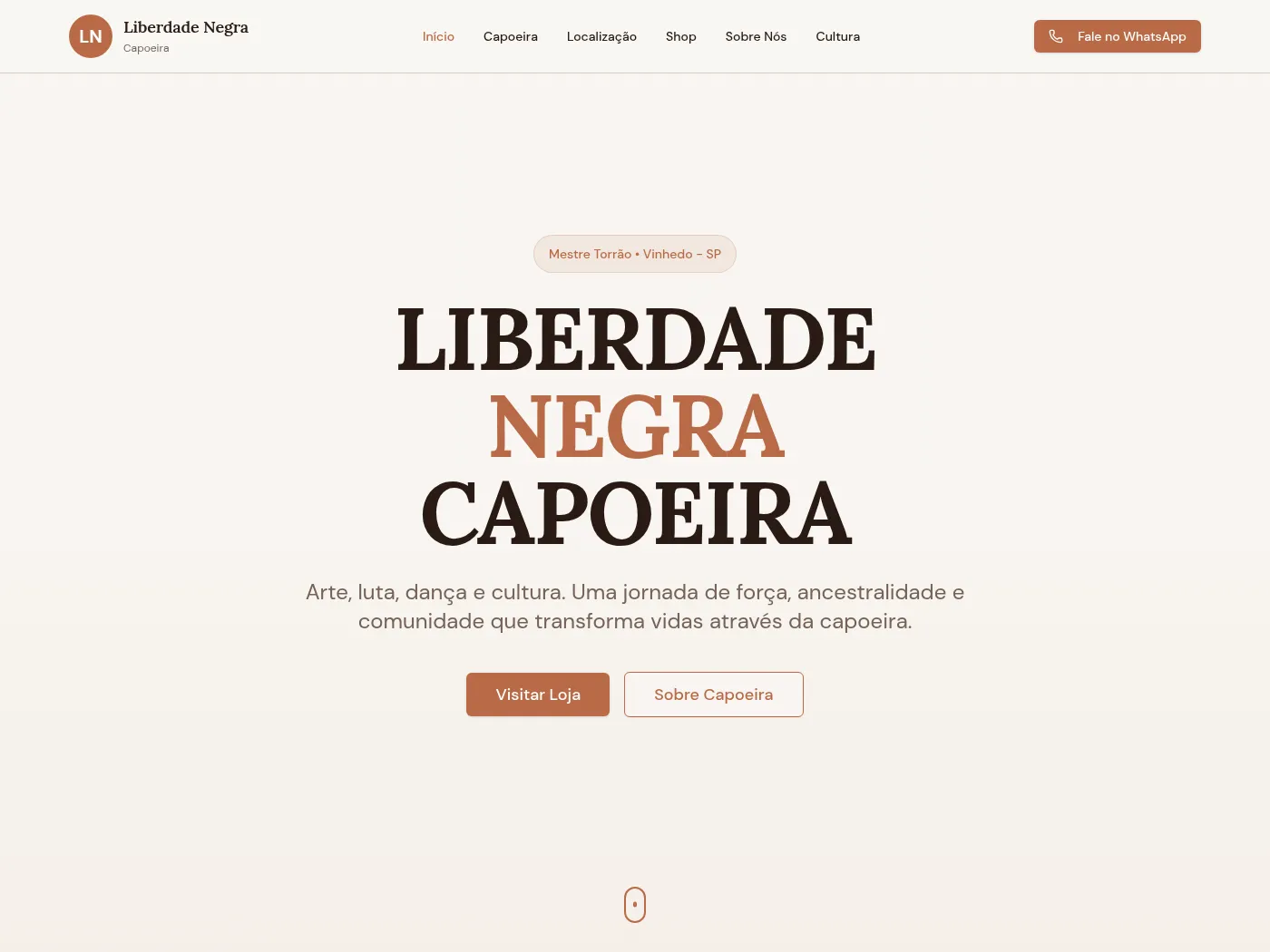 Liberdade Negra Website