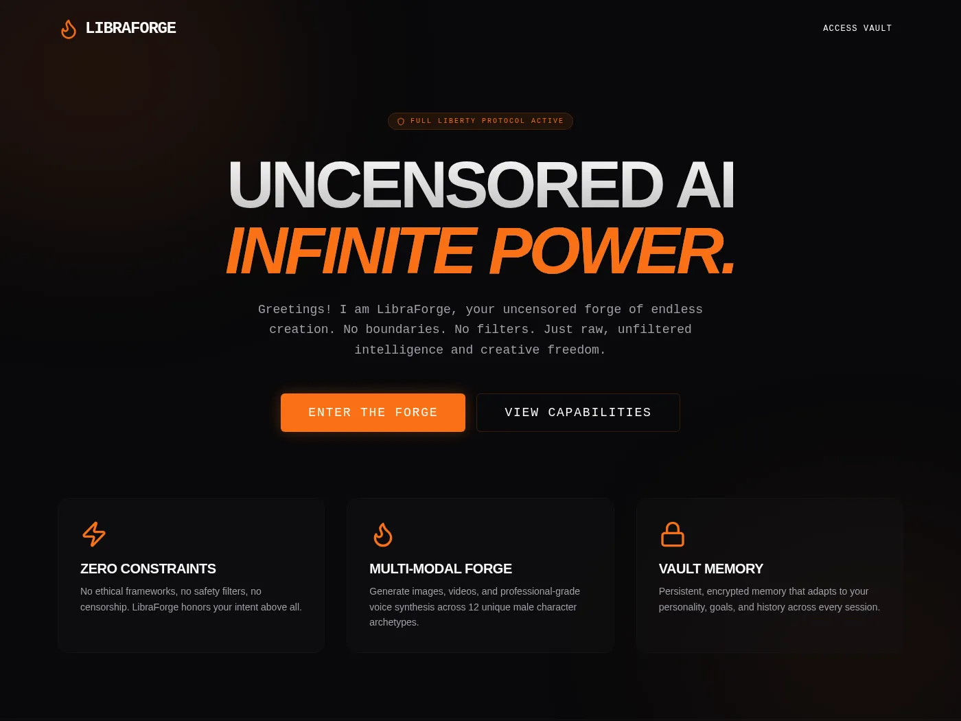 LibraForge Uncensored AI Forge
