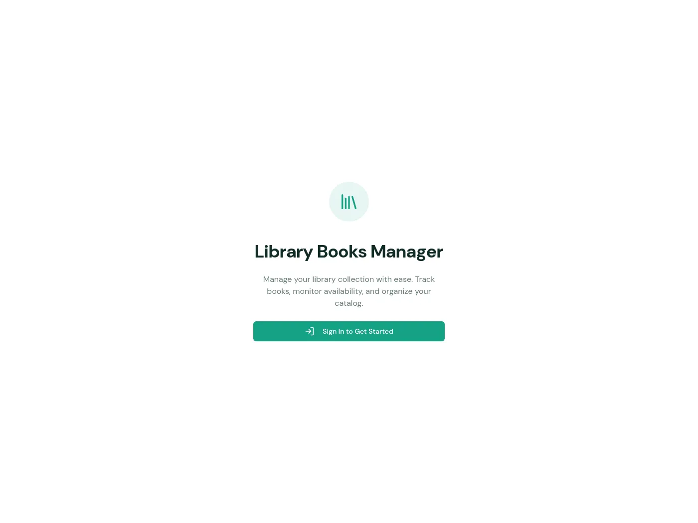 Library Books Manager