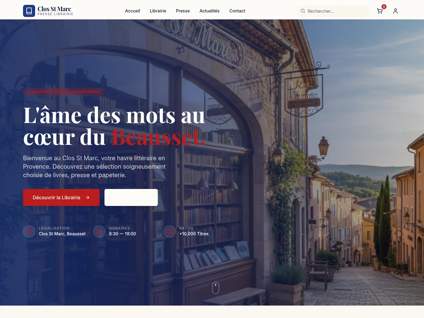 Clos St Marc Bookstore