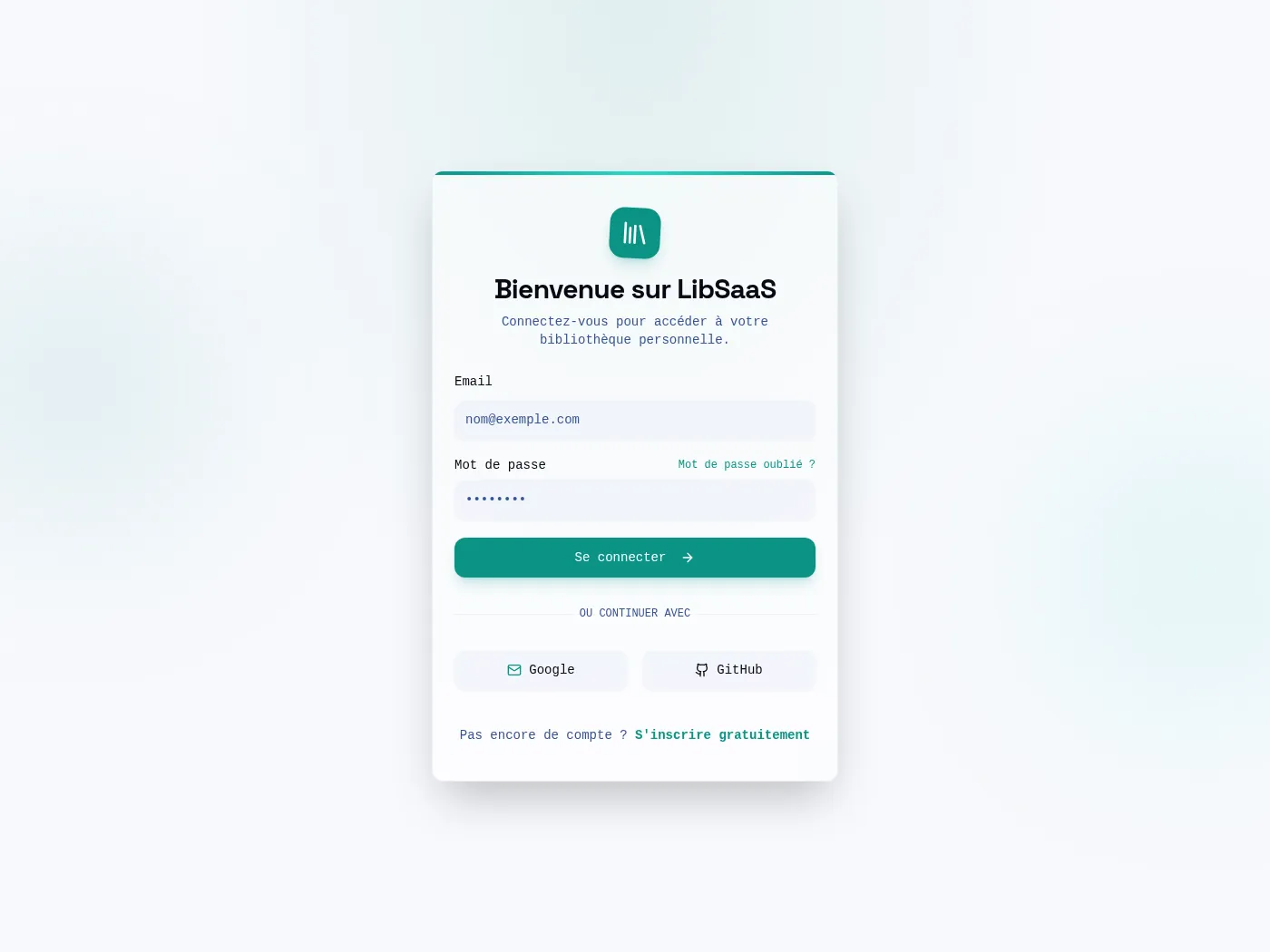 SaaS Library Dashboard
