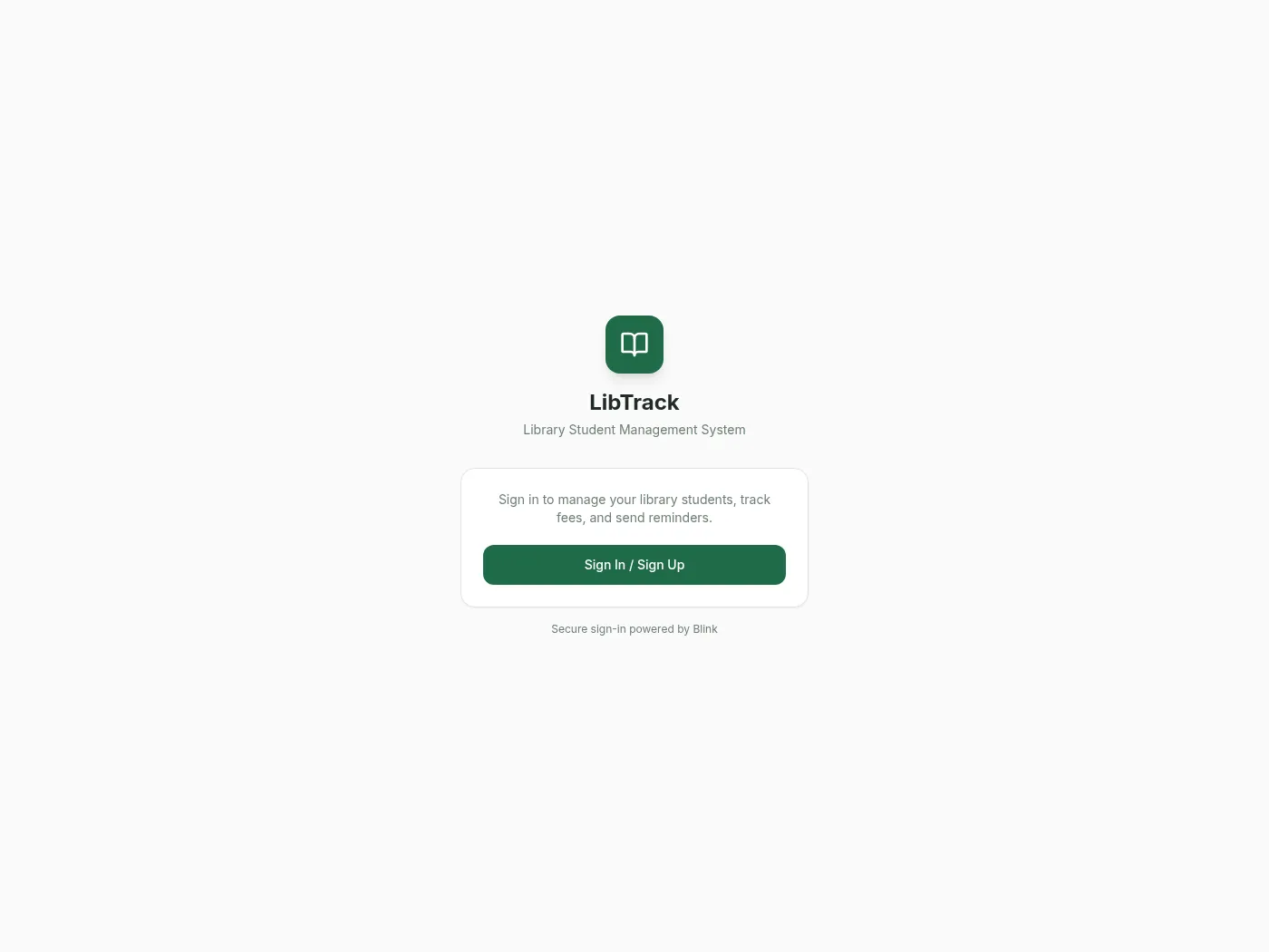 Library Student Tracker