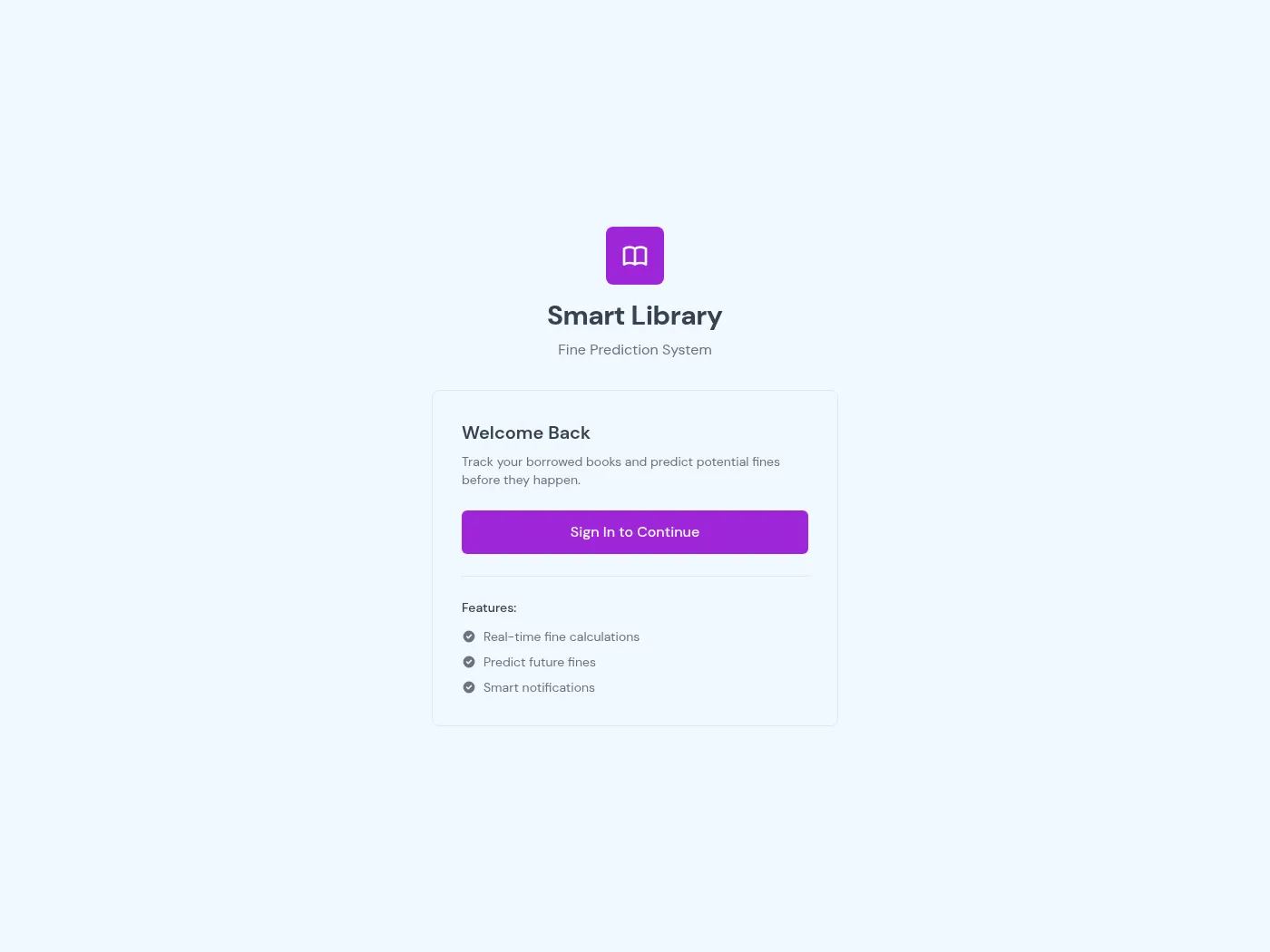 Smart Library Predictor
