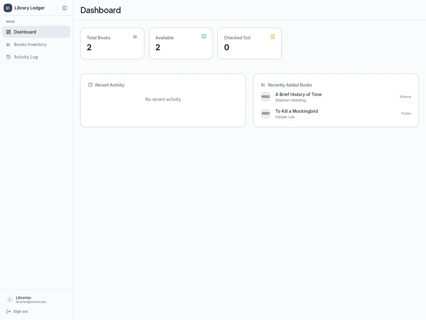 Library Ledger
