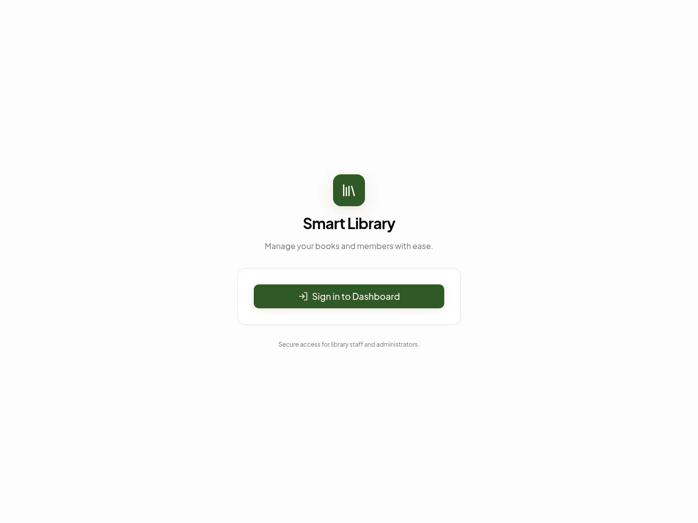 Smart Library Manager