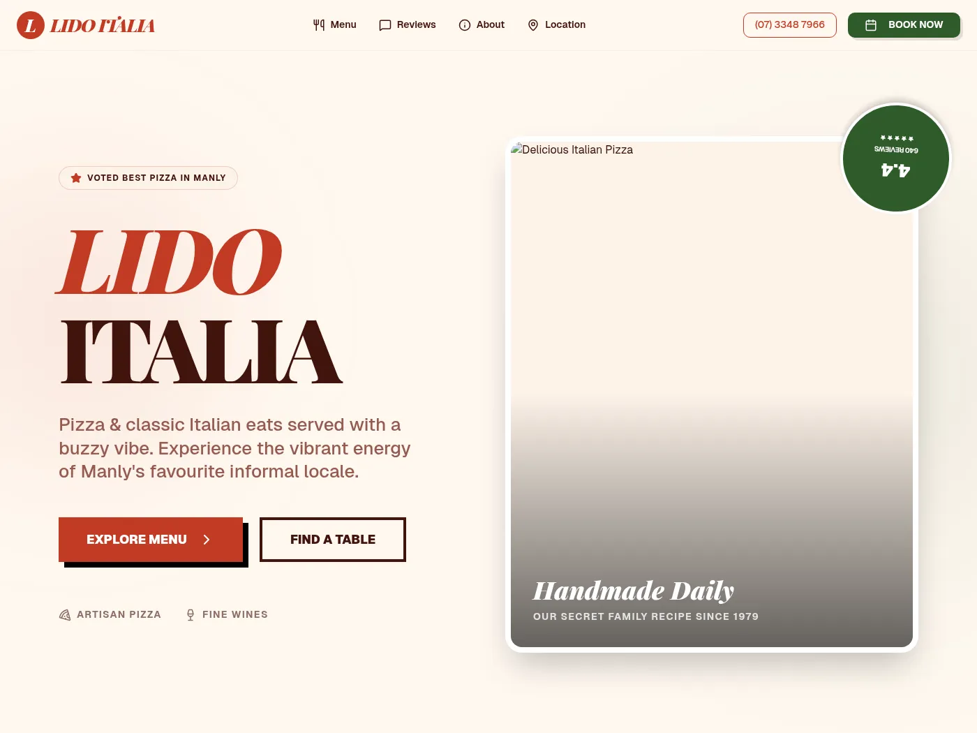 Lido Italia Maximalist Site