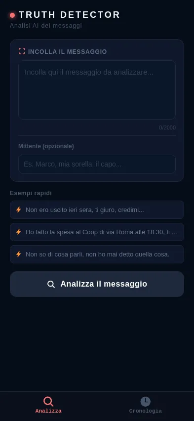 Truth Detector App