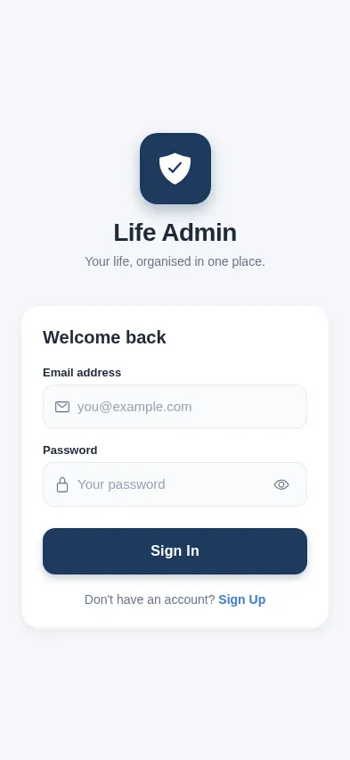 Life Admin Suite