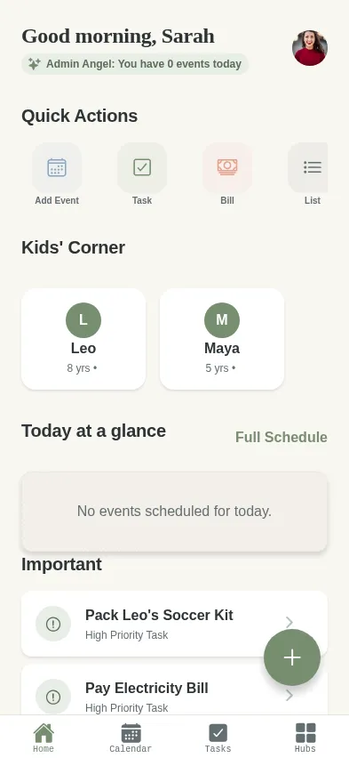 Life Admin App