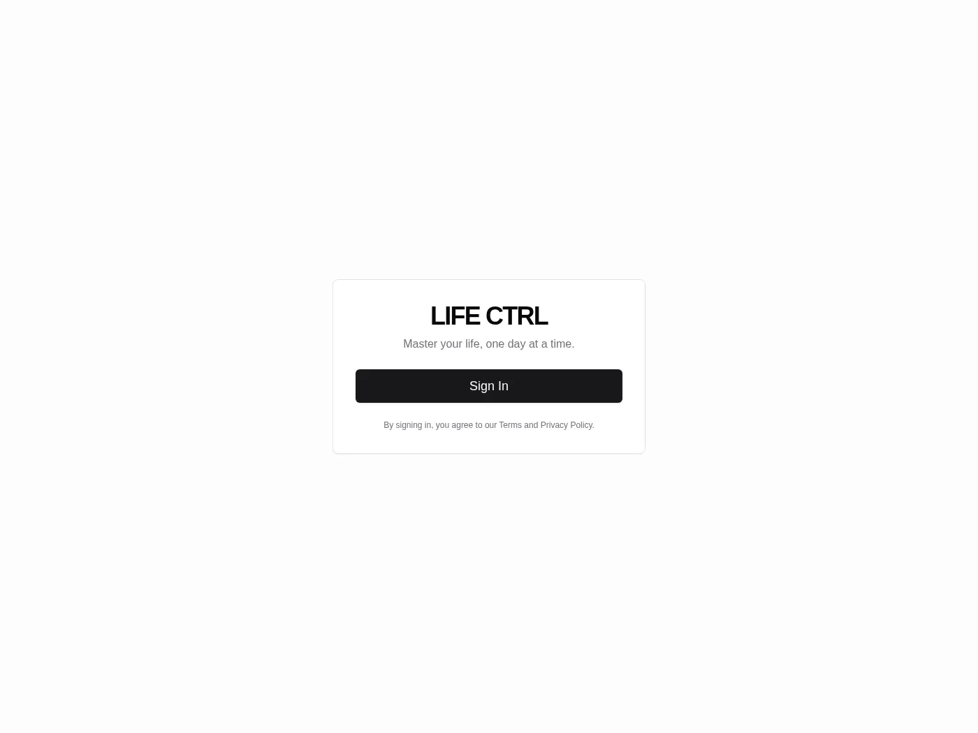 Life Control Center