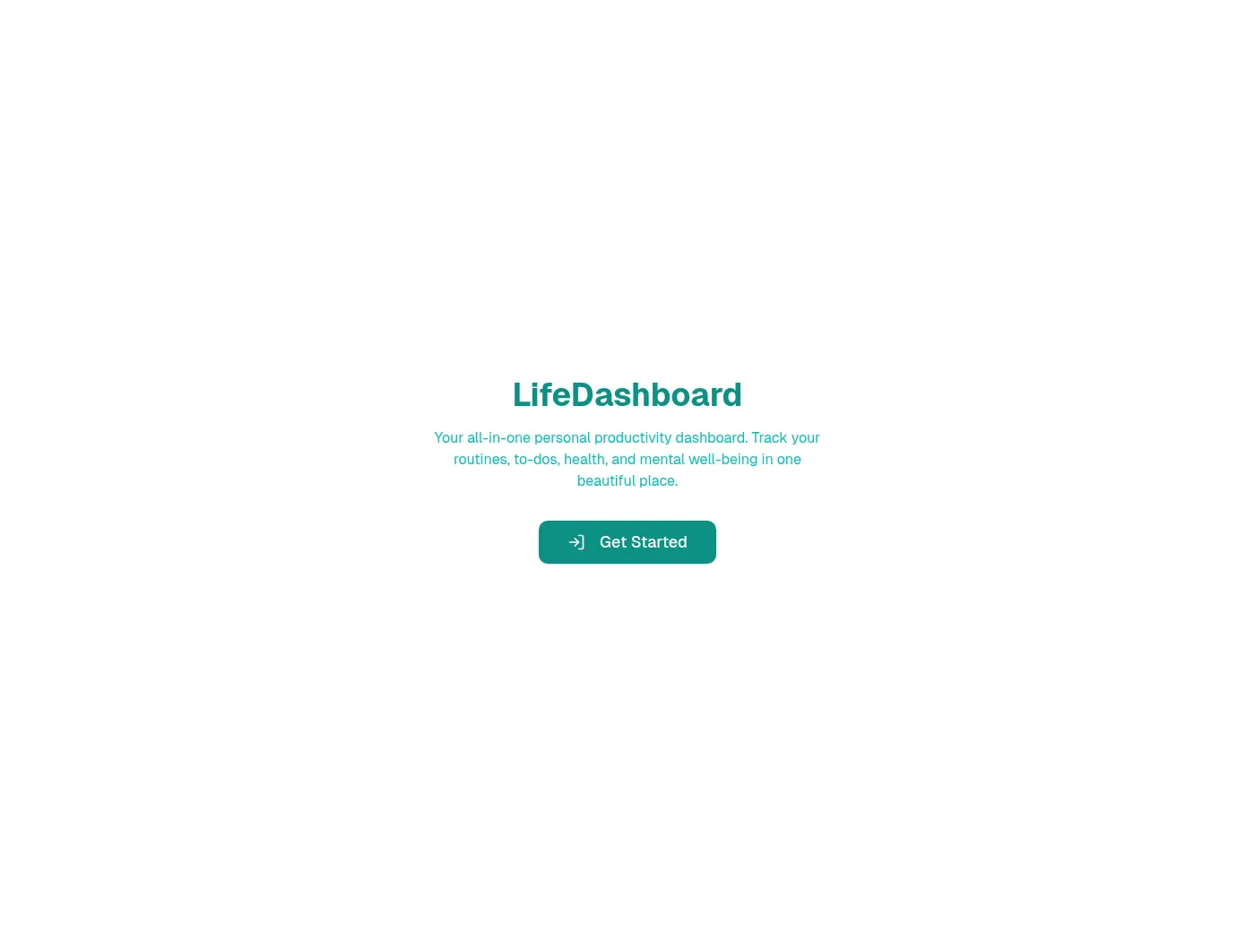 LifeDashboard