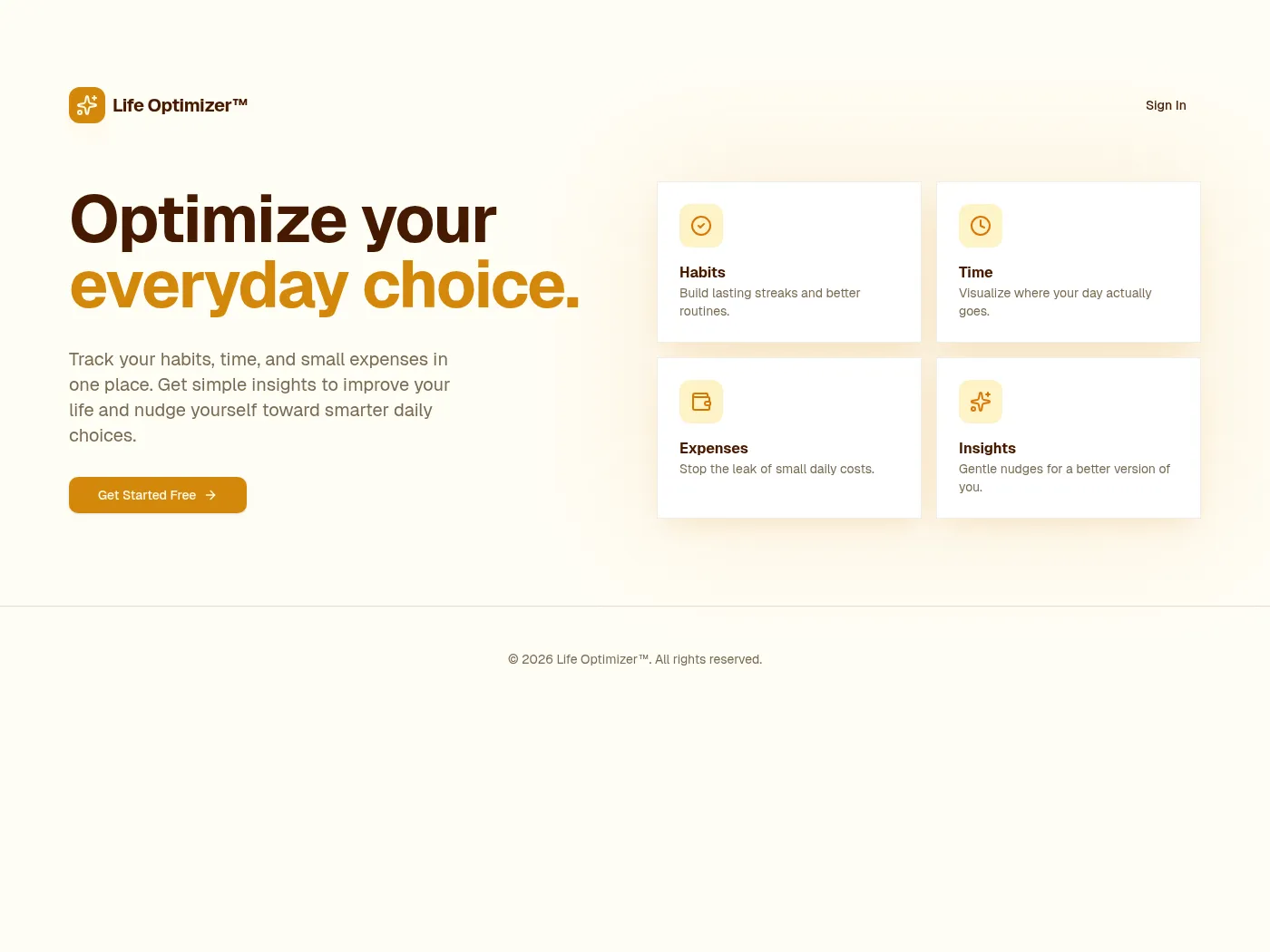 Life Optimizer