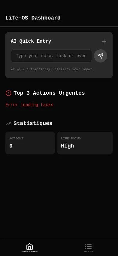 Life-OS AI Organizer