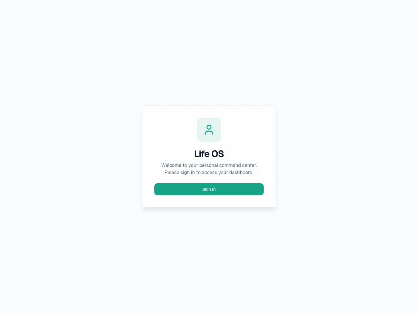 Life OS Dashboard