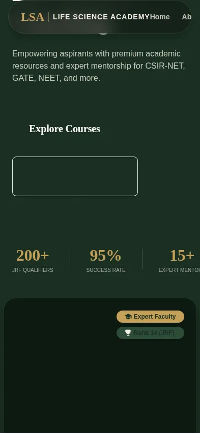 Life Science Academy Site
