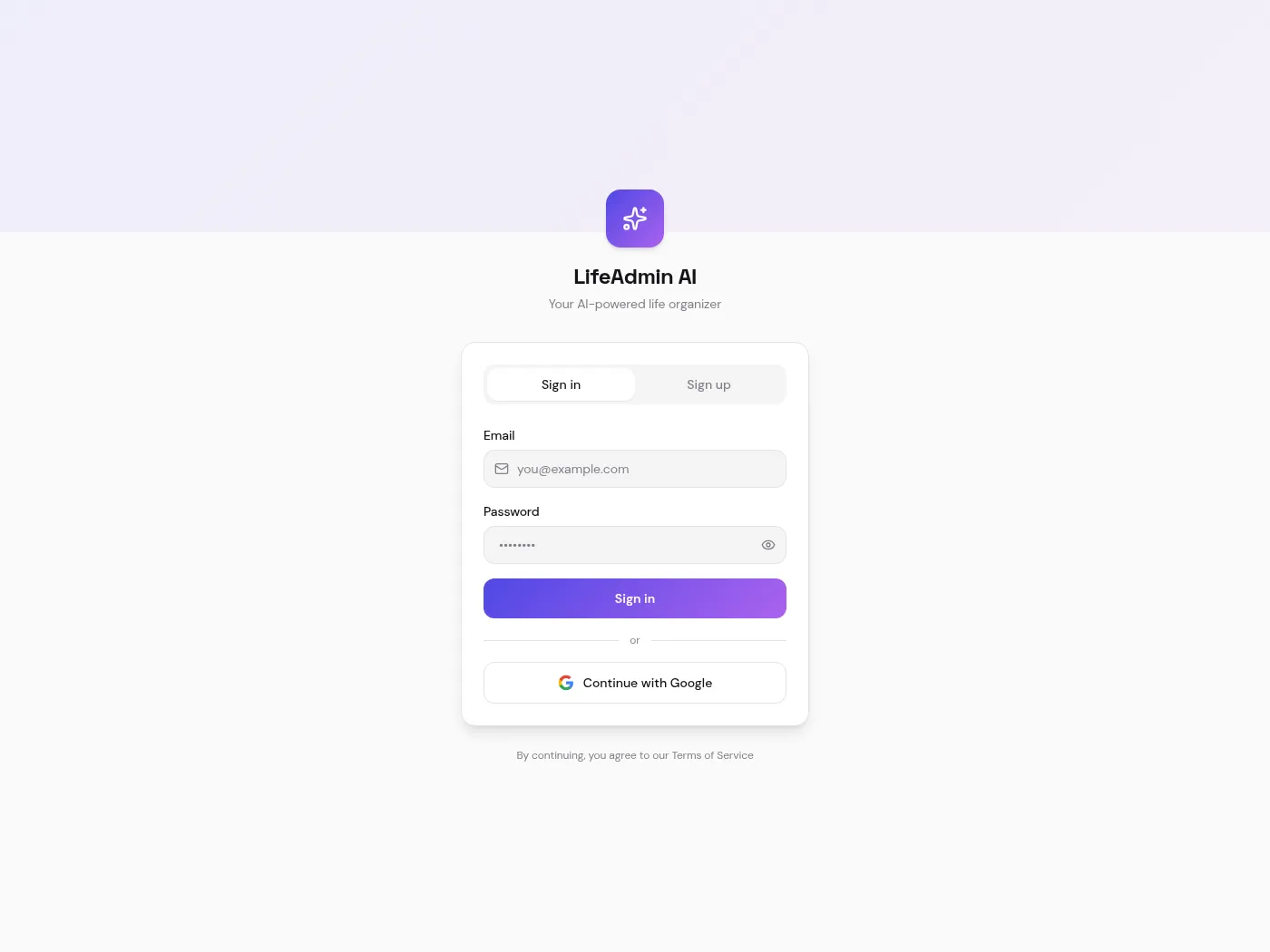 LifeAdmin AI