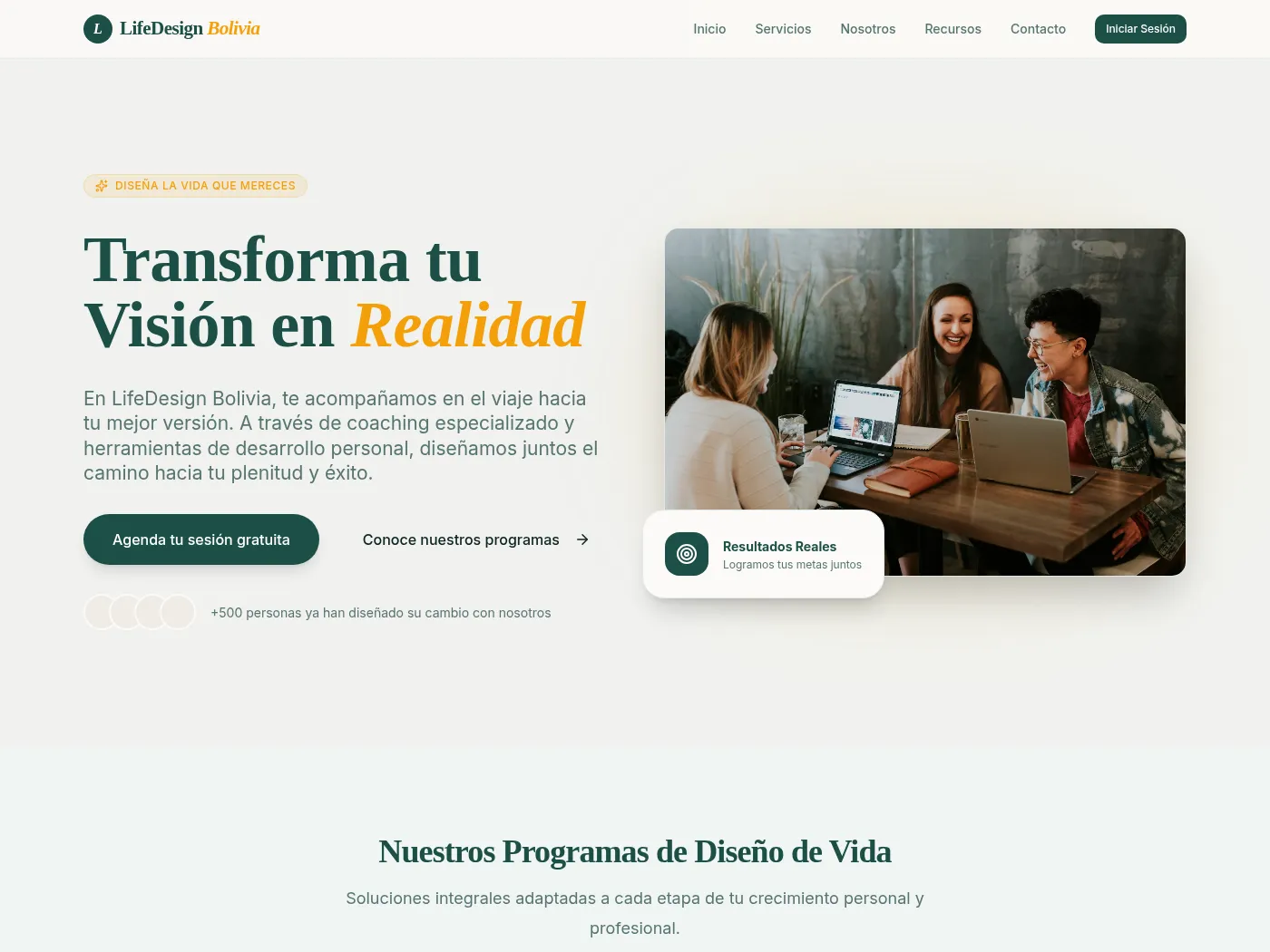 Lifedesign Bolivia Site