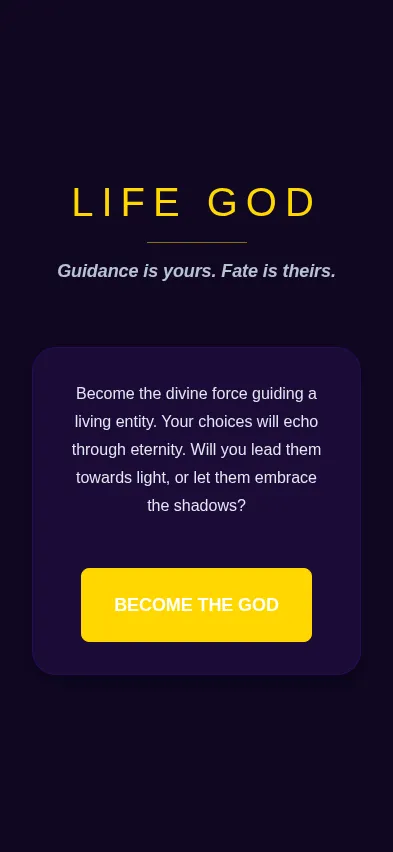LifeGod Mobile Game