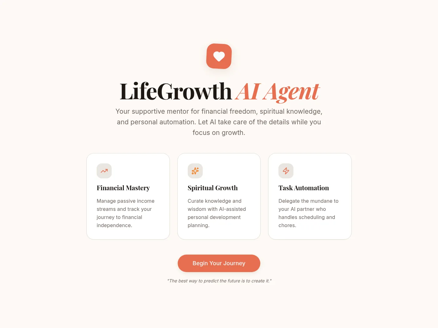 LifeGrowth AI Agent