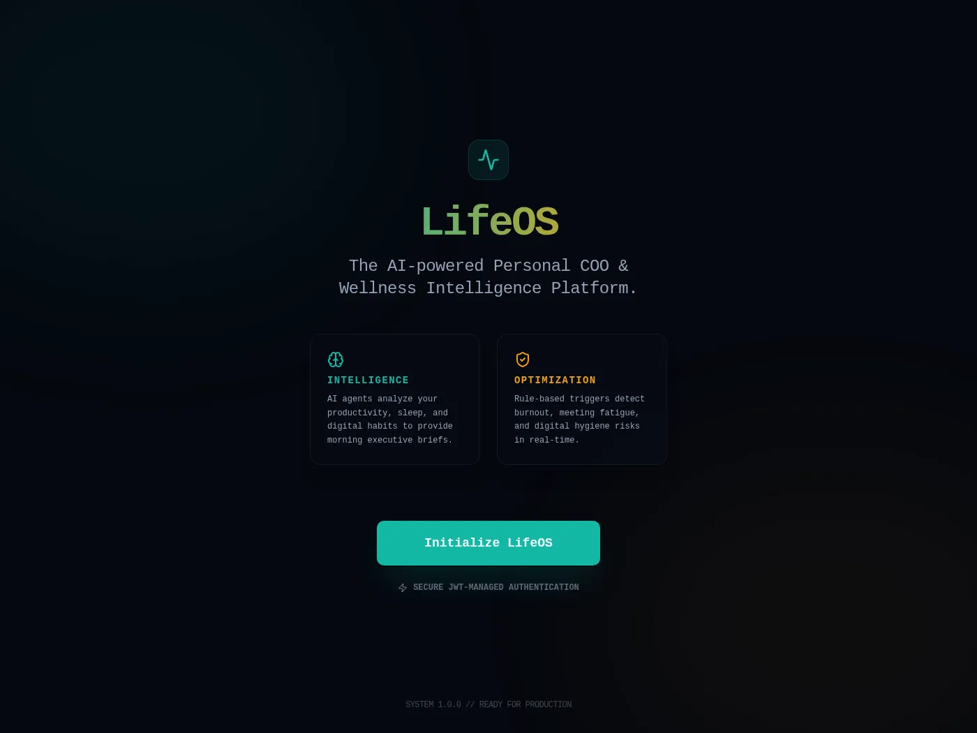 LifeOS: AI Wellness COO