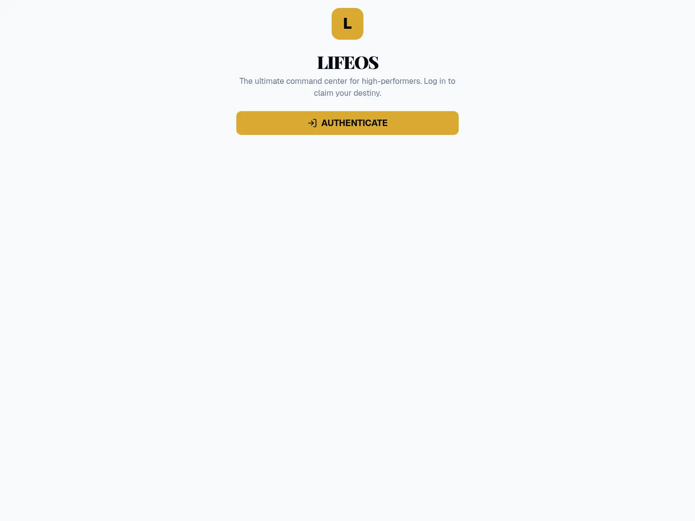 LifeOS Dashboard