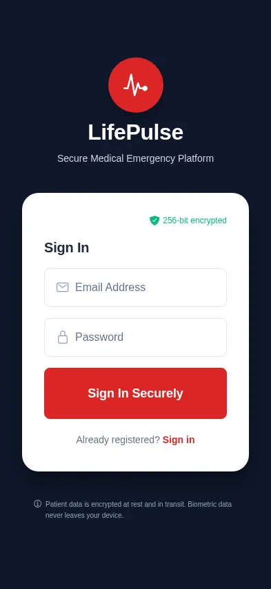 LifePulse Emergency App