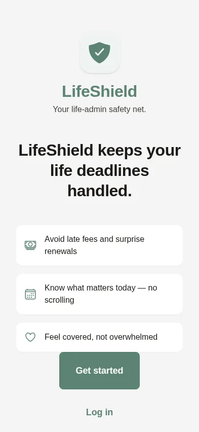 LifeShield Personal Safety Net