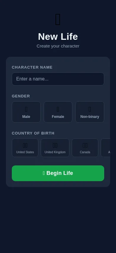 LifeSim Clone