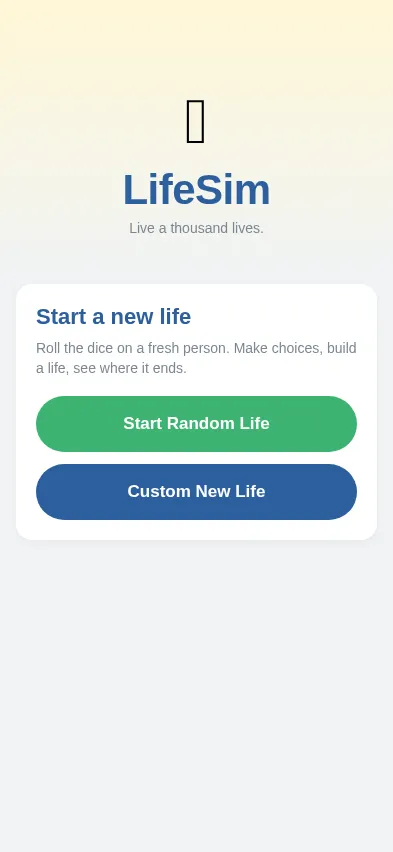 LifeSim: Dynasty Edition
