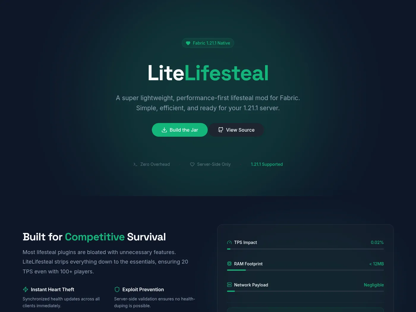 Lite Lifesteal Fabric Plugin
