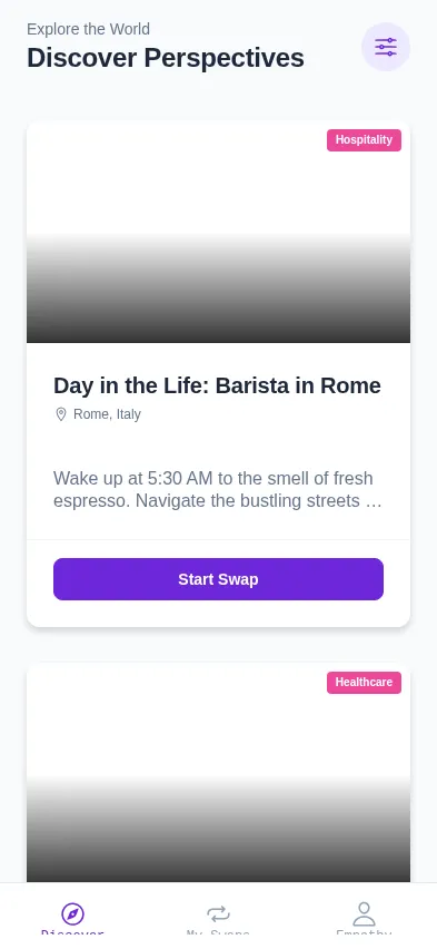 LifeSwap AR Empathy App