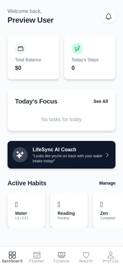 LifeSync AI Assistant