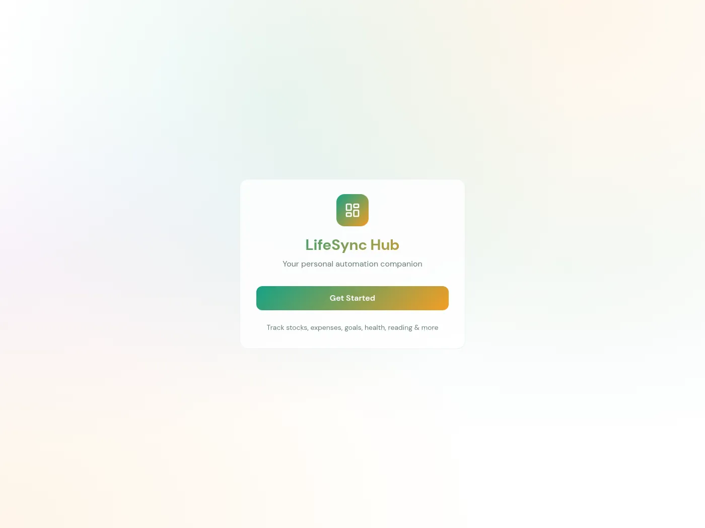 LifeSync Hub