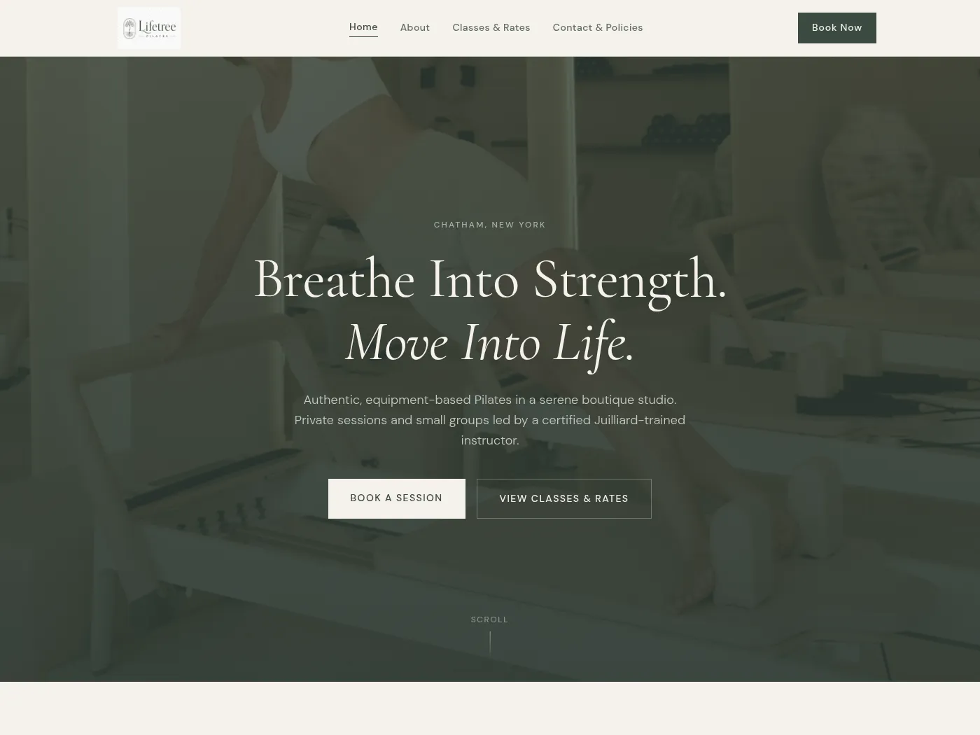 Lifetree Pilates Website