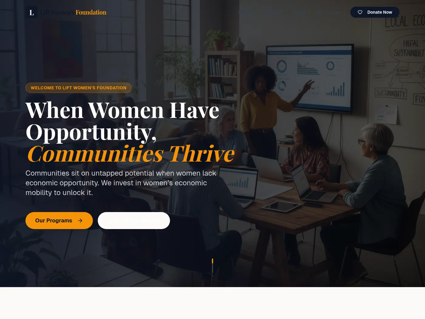 Lift Women's Foundation Site