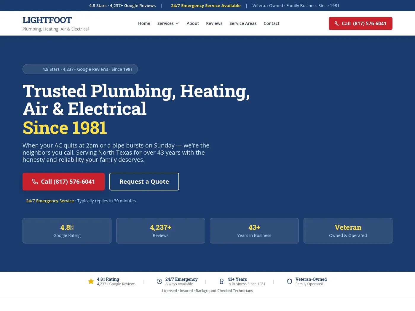 Lightfoot Home Services Site