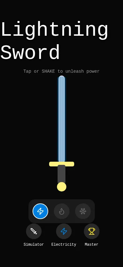 Lightning Sword Simulator
