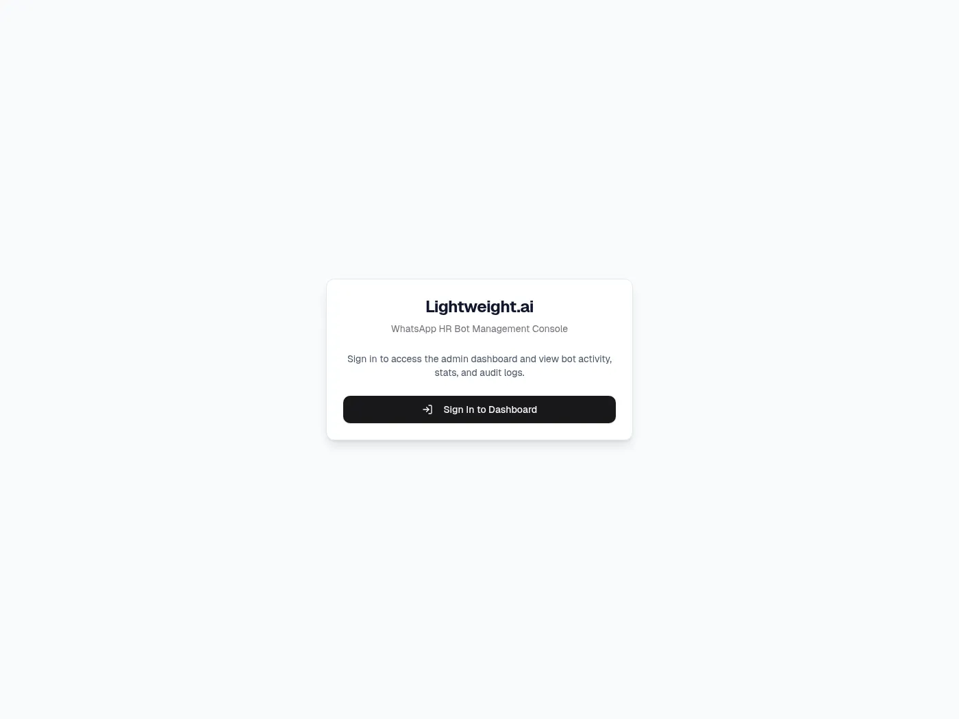 Lightweight.ai HR Bot MVP