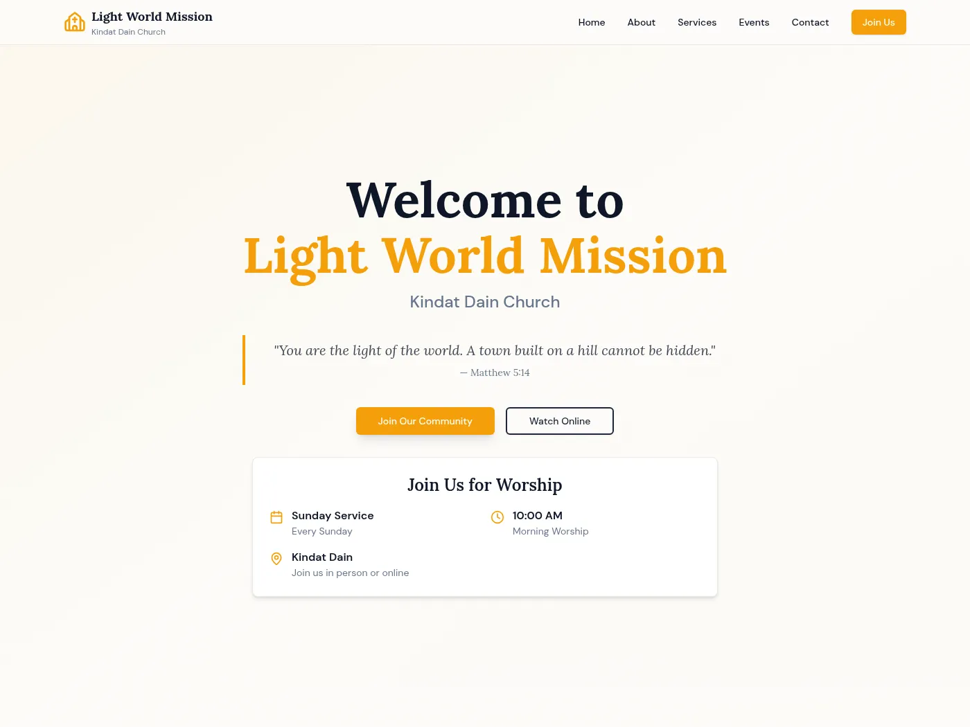 Light World Mission Web