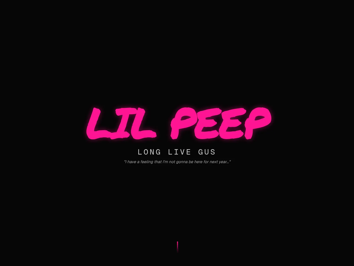 Lil Peep Tribute Site