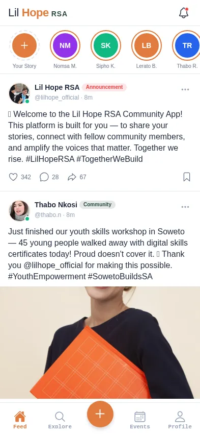 Lil Hope Social App