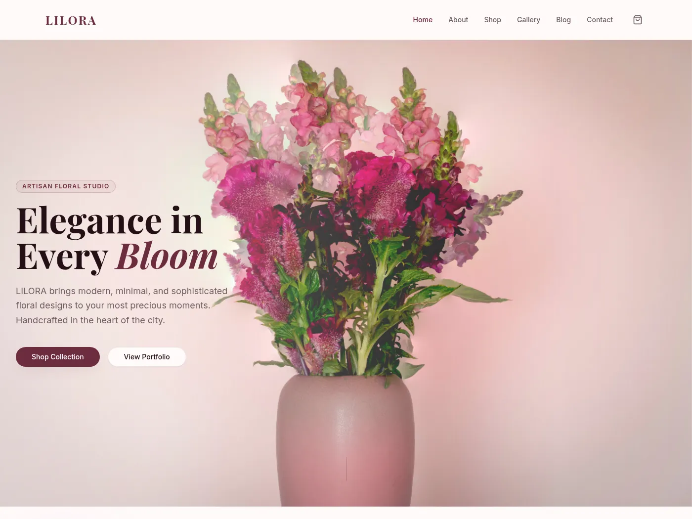 Lilora Floral Website