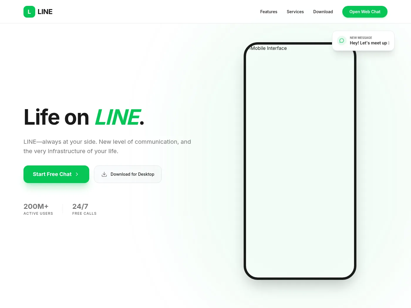 Line Chat Clone