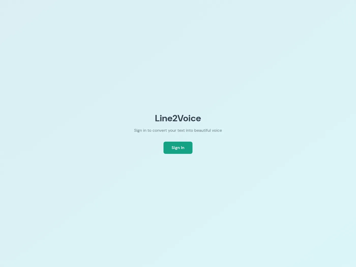 Line2Voice Converter